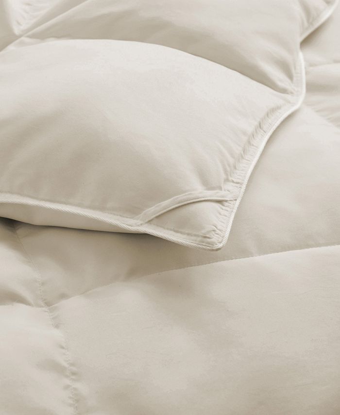 UNIKOME Lightweight White Goose Down Feather Fiber Comforter, Twin - Macy's