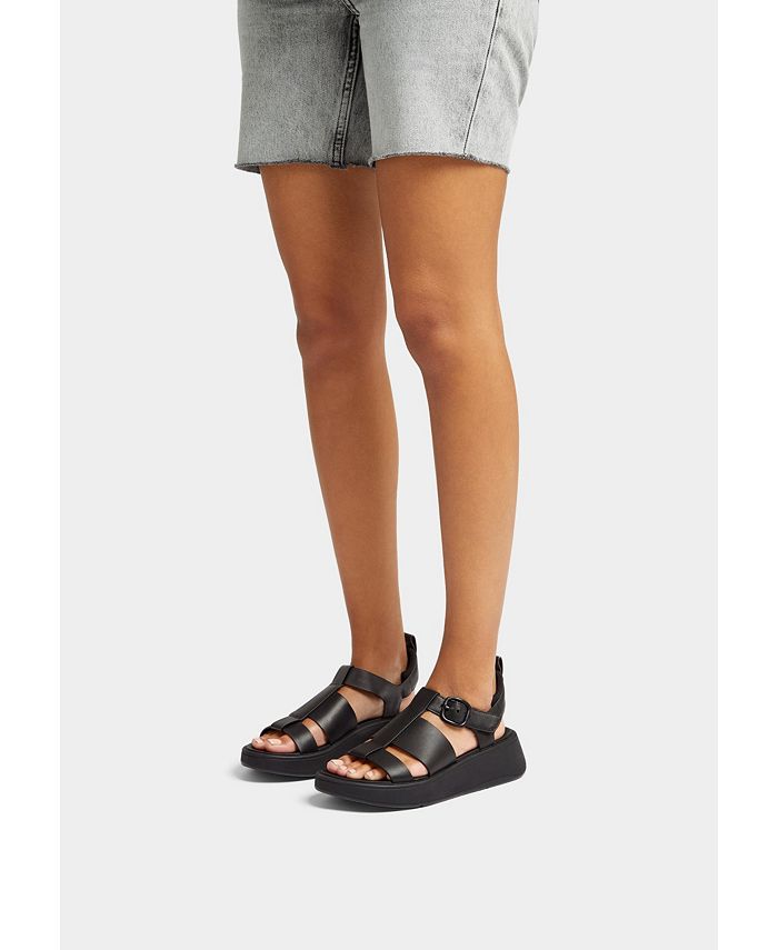 FitFlop Women's F-Mode Leather Flatform Fisherman Sandals - Macy's