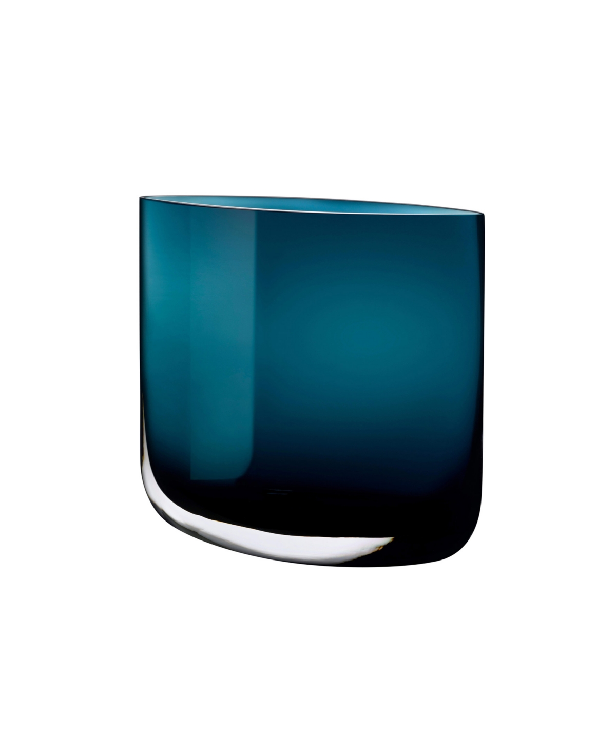 Click here for Nude Glass Blade Vase - Petroleum Green prices