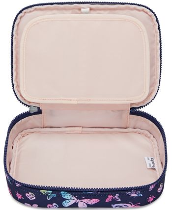 Kipling 100 Pens Aqua Flowers Zippered Pen Case - Macy's