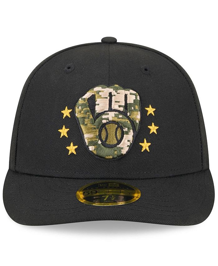 New Era Men's Black Milwaukee Brewers 2024 Armed Forces Day Low Profile 59FIFTY Fitted Hat - Macy's