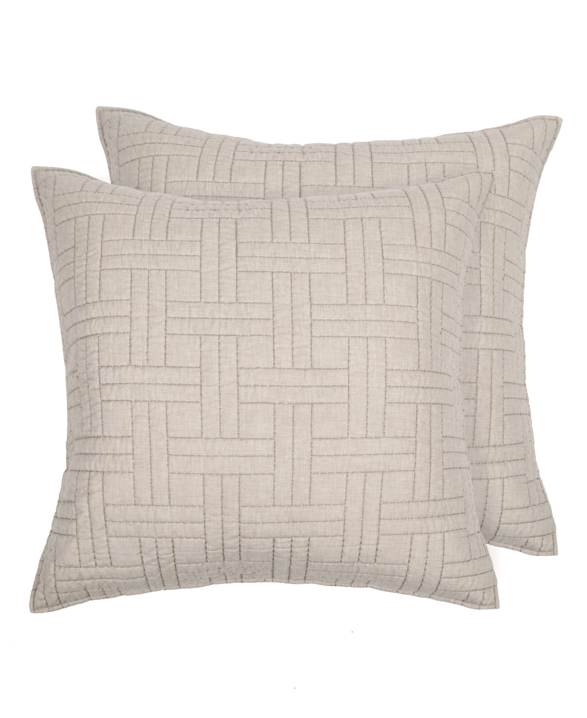 Click here for Levtex Melange Stitch 2-Pc. Sham Set  European - N... prices