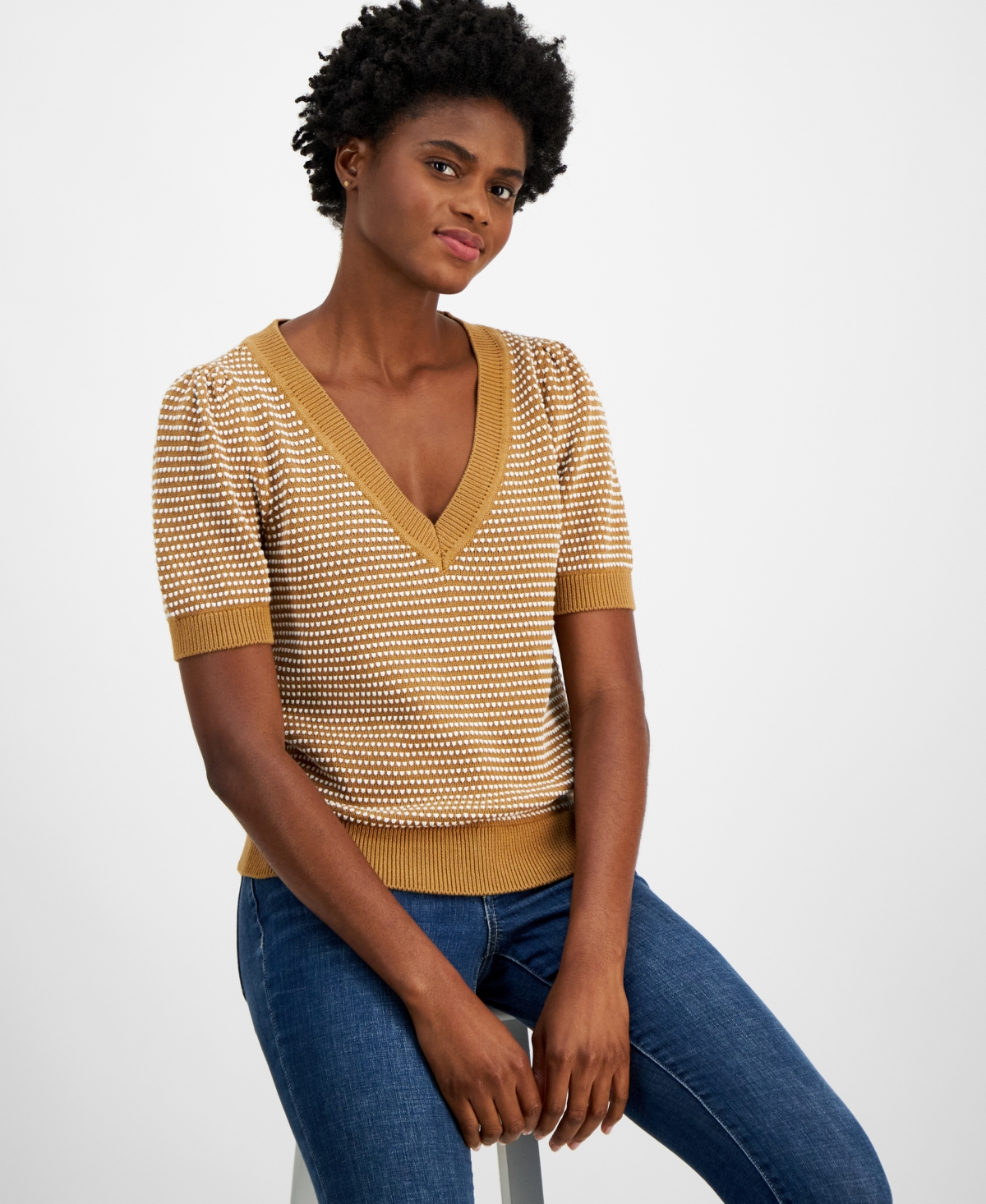 Click here for Tommy Hilfiger Womens Cotton V-Neck Short-Sleeve S... prices