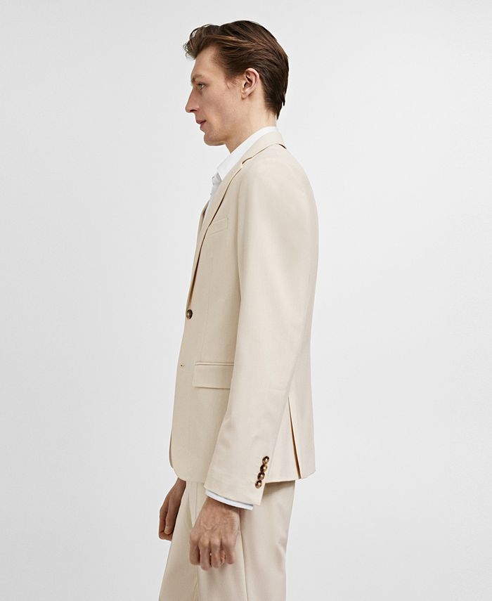 MANGO Men's Super Slim-Fit Stretch Fabric Suit Blazer - Macy's