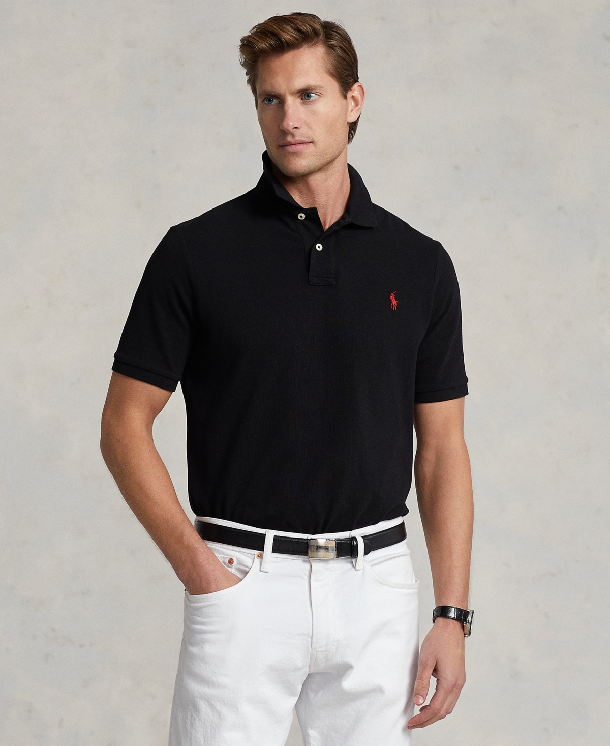 Click here for Polo Ralph Lauren Mens Classic-Fit Mesh Polo Shirt... prices