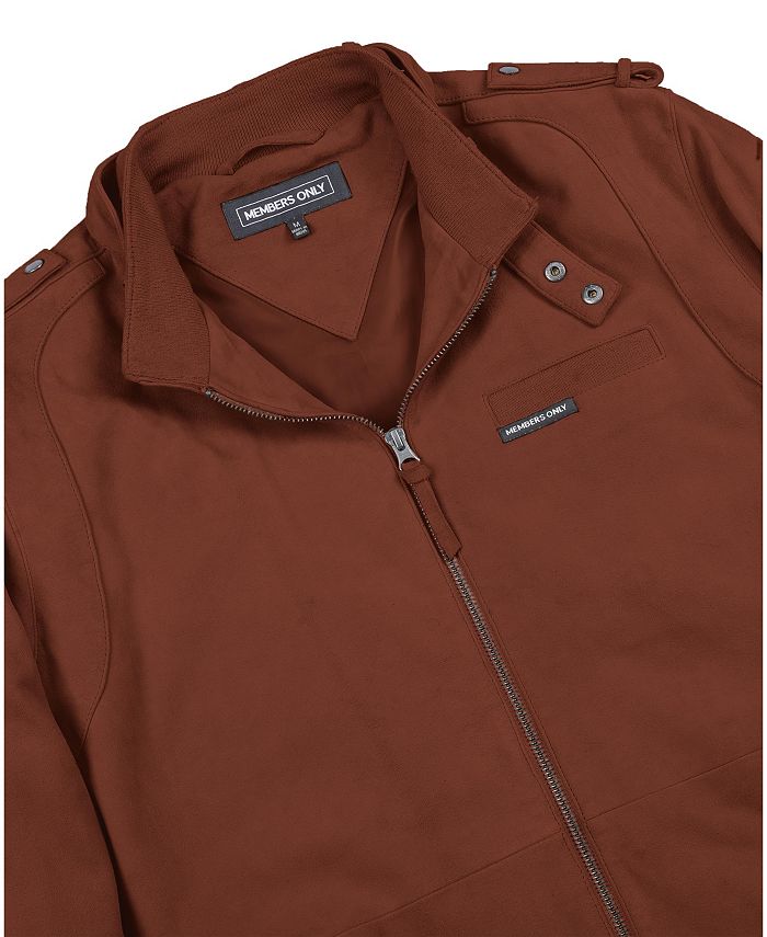 Members Only Men's Soft Suede Leather Iconic Jacket - Macy's