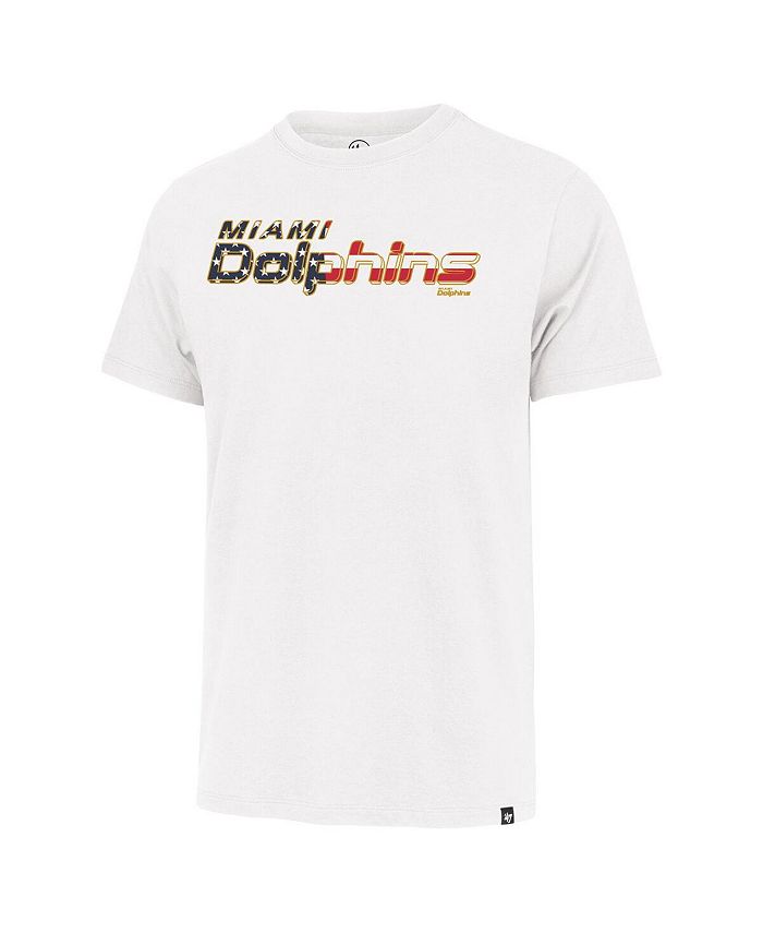 '47 Brand 47 Men's White Miami Dolphins Flag Script Franklin T-Shirt ...