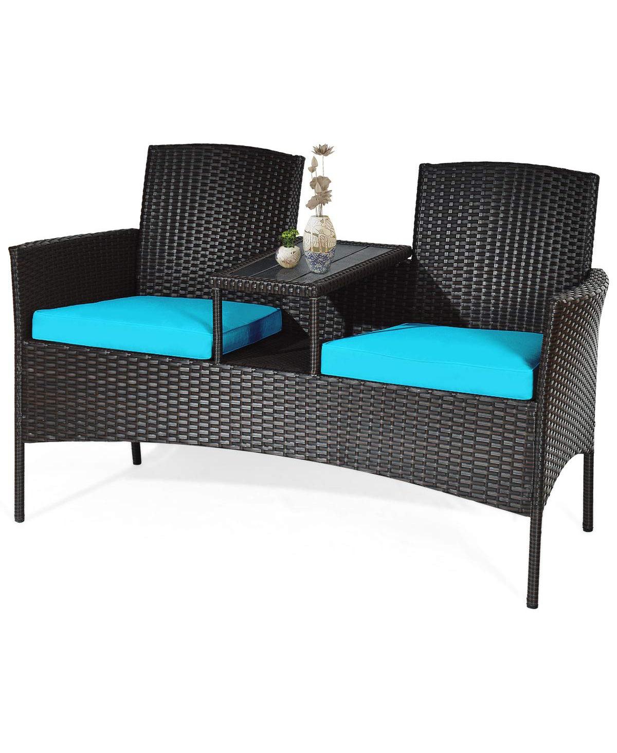 Click here for Sugift Patented Modern Patio Set with Built-in Cof... prices