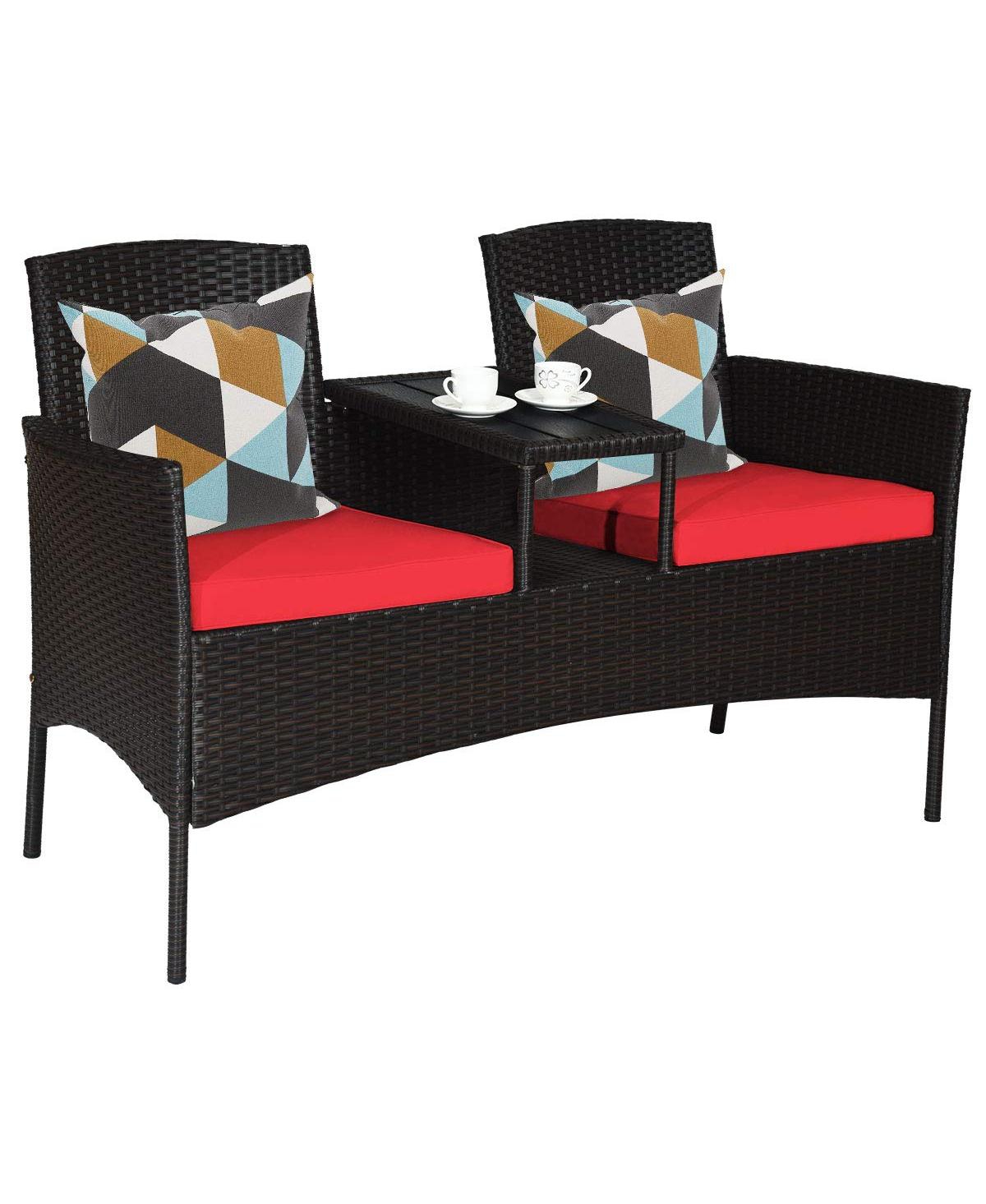 Click here for Sugift Patented Modern Patio Set with Built-in Cof... prices
