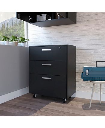 Simplie Fun Storage Cabinet - Superior Top, Drawer Base Cabinet, Three ...