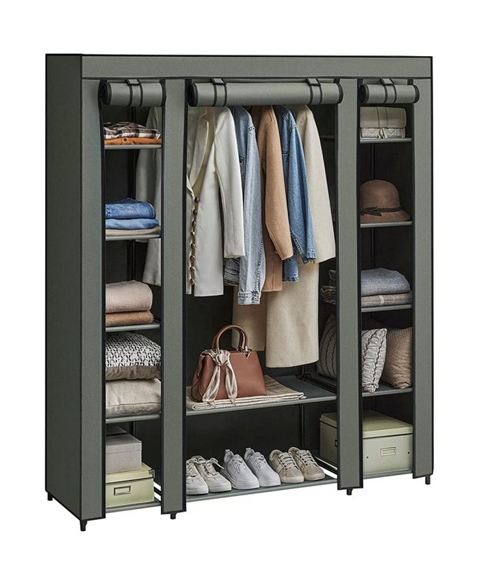 Slickblue Wardrobe, Closet, Portable Clothes Storage Organizer with ...