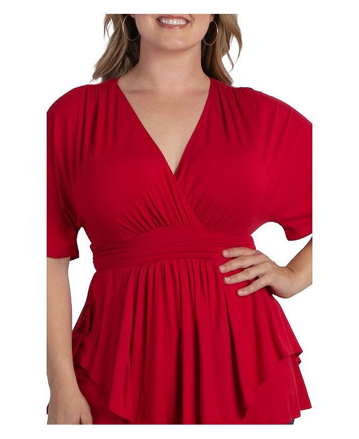 Kiyonna Plus Size Promenade Jersey Top Macys