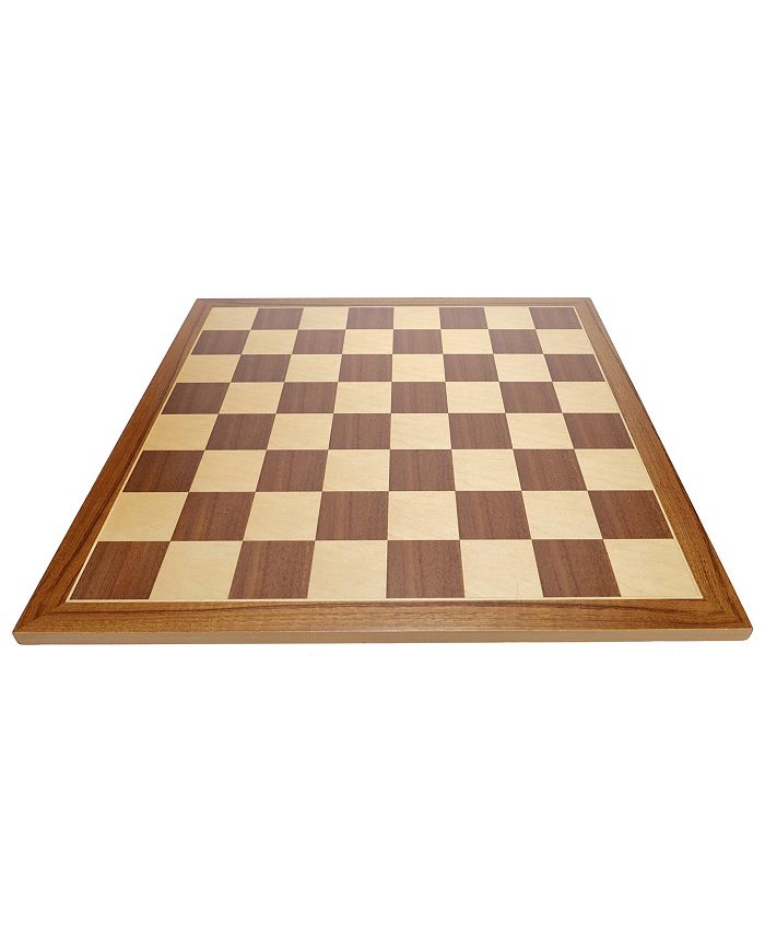 Bobby Fischer WE Games Deluxe Walnut Wood Veneer Chess Board - 18 in ...