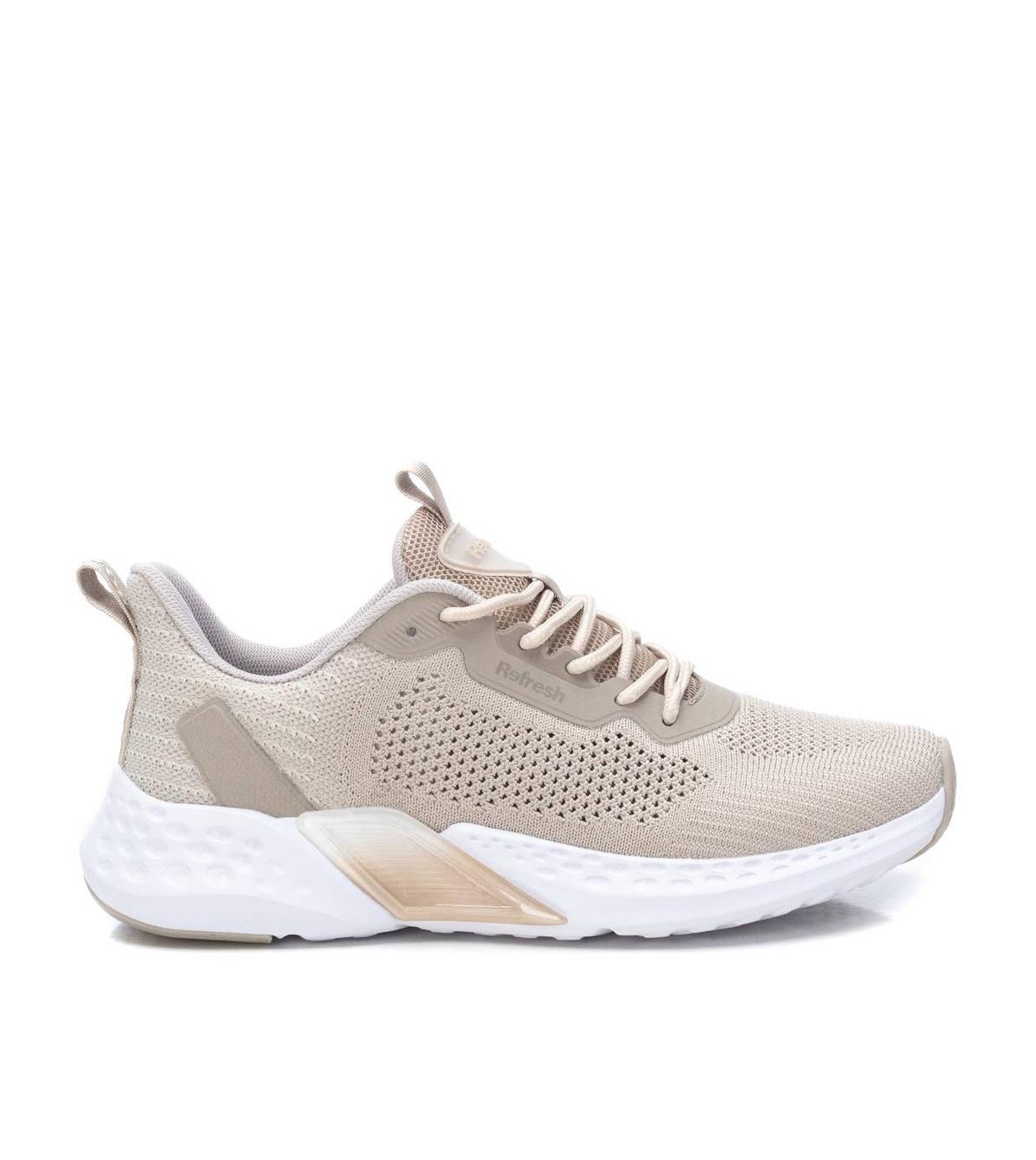 Click here for Womens Lace-Up Sneakers By Xti - Beige prices