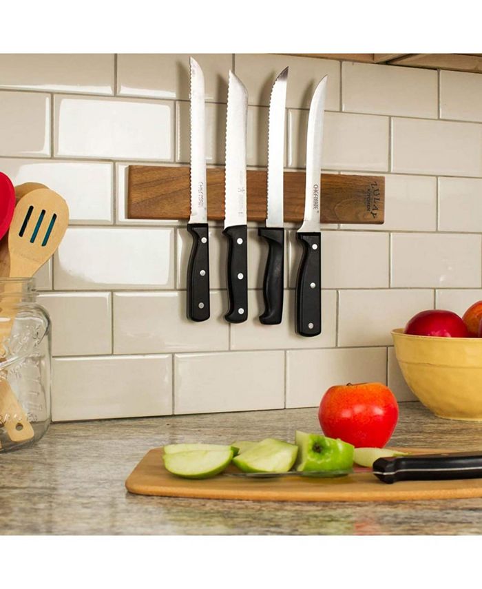 Zulay Kitchen Wooden Magnetic Knife Strip - Macy's