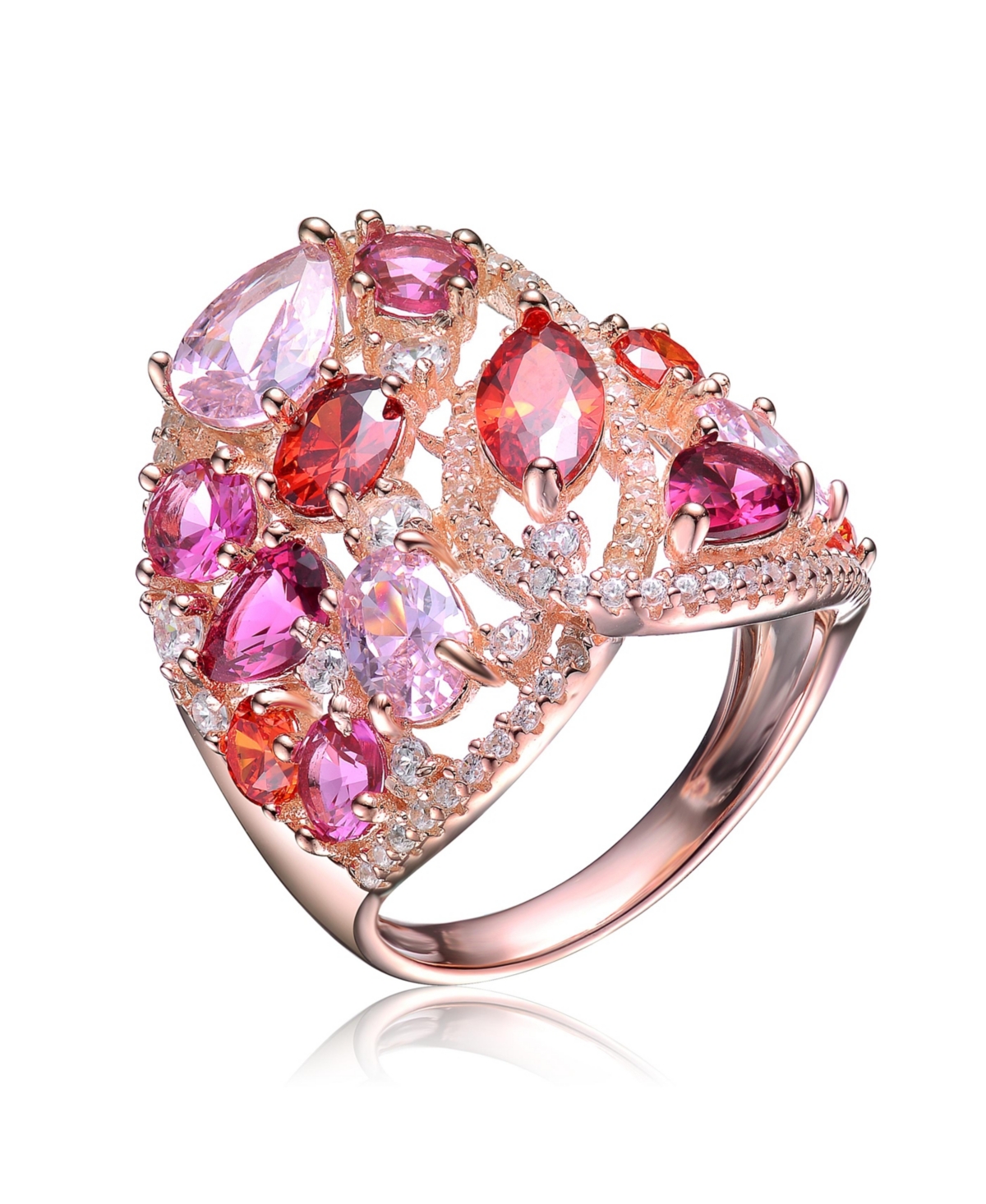 Click here for Sterling Silver 18K Rose Gold Plated Multicolored... prices