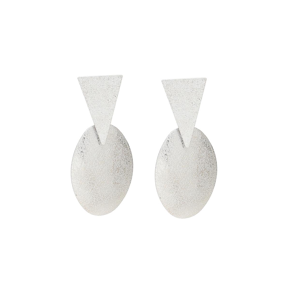 Click here for Sohi Womens Dented Drop Earrings - Silver prices