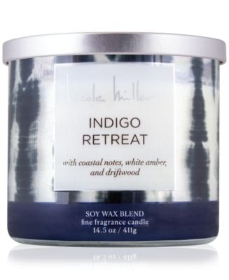 Nicole Miller Indigo Retreat Candle, 14.5 oz. - Macy's