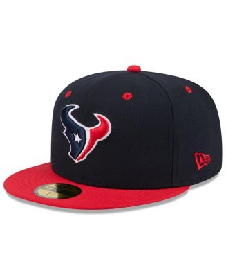 New Era Men's Navy/Red Houston Texans Flipside 59FIFTY Fitted Hat - Macy's