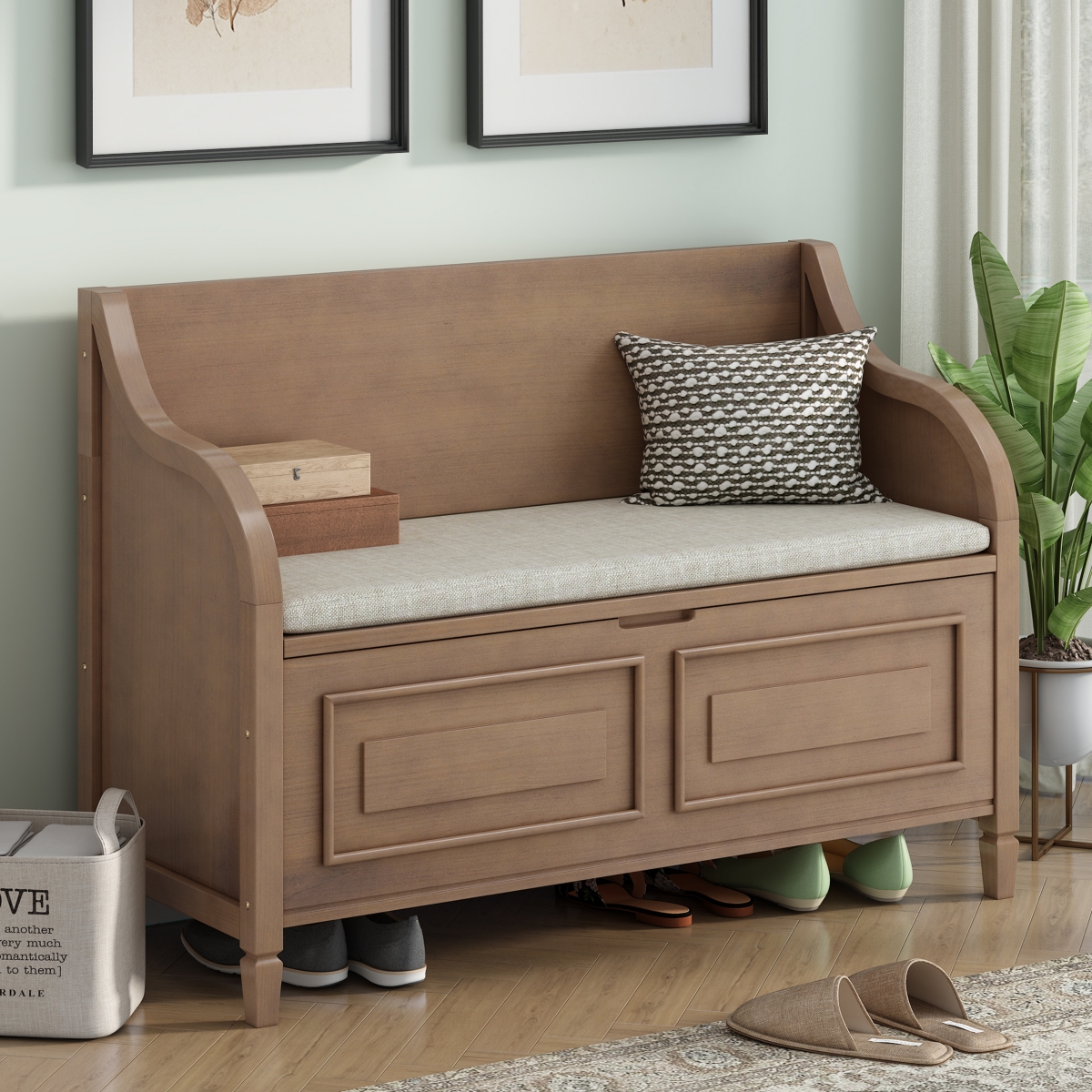 Click here for Streamdale Furniture Rustic Style Solid Wood Entry... prices