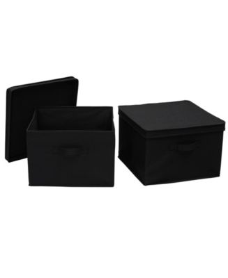 Household Essentials Square Storage Box with Lid - Macy's