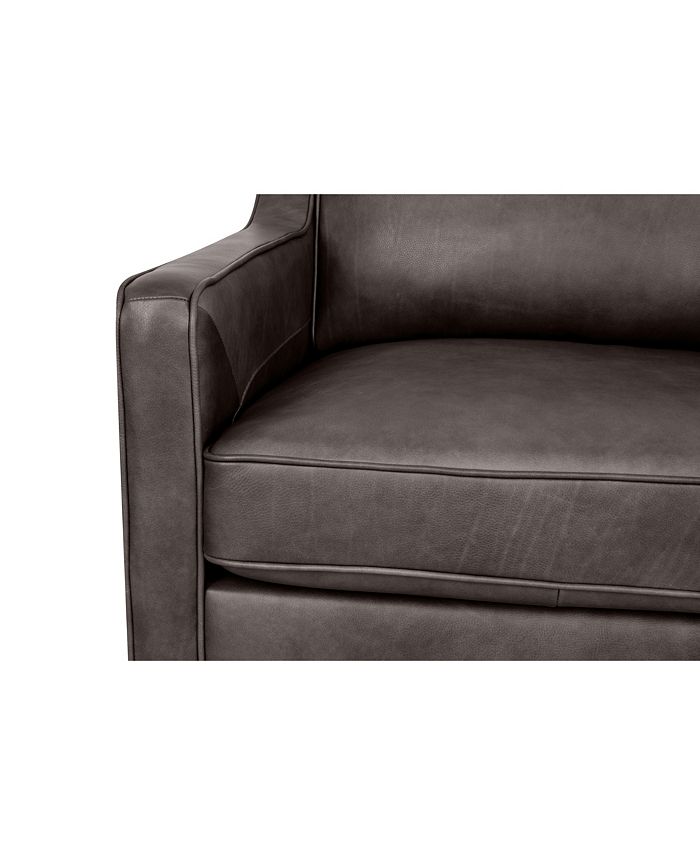 RUTHERFORD HOME Bari 92" Leather Sofa - Macy's