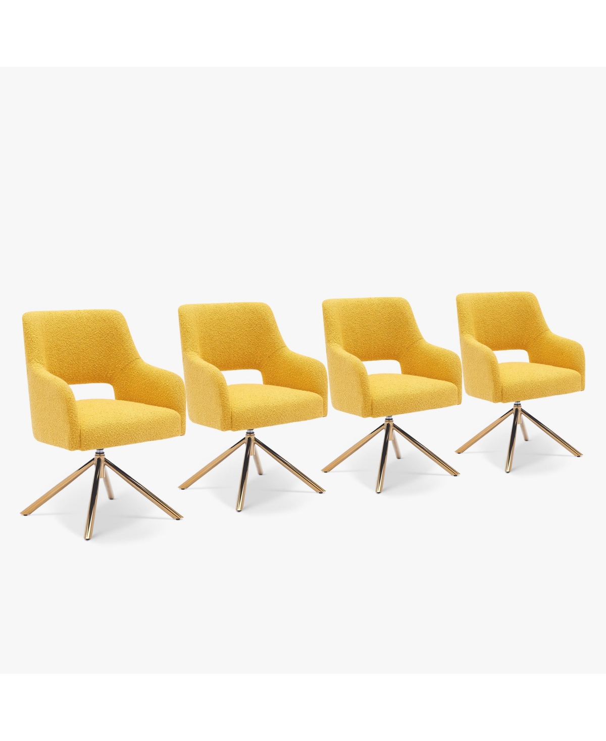 Click here for Mid-Century Modern Wide Boucle Swivel Accent Arm C... prices