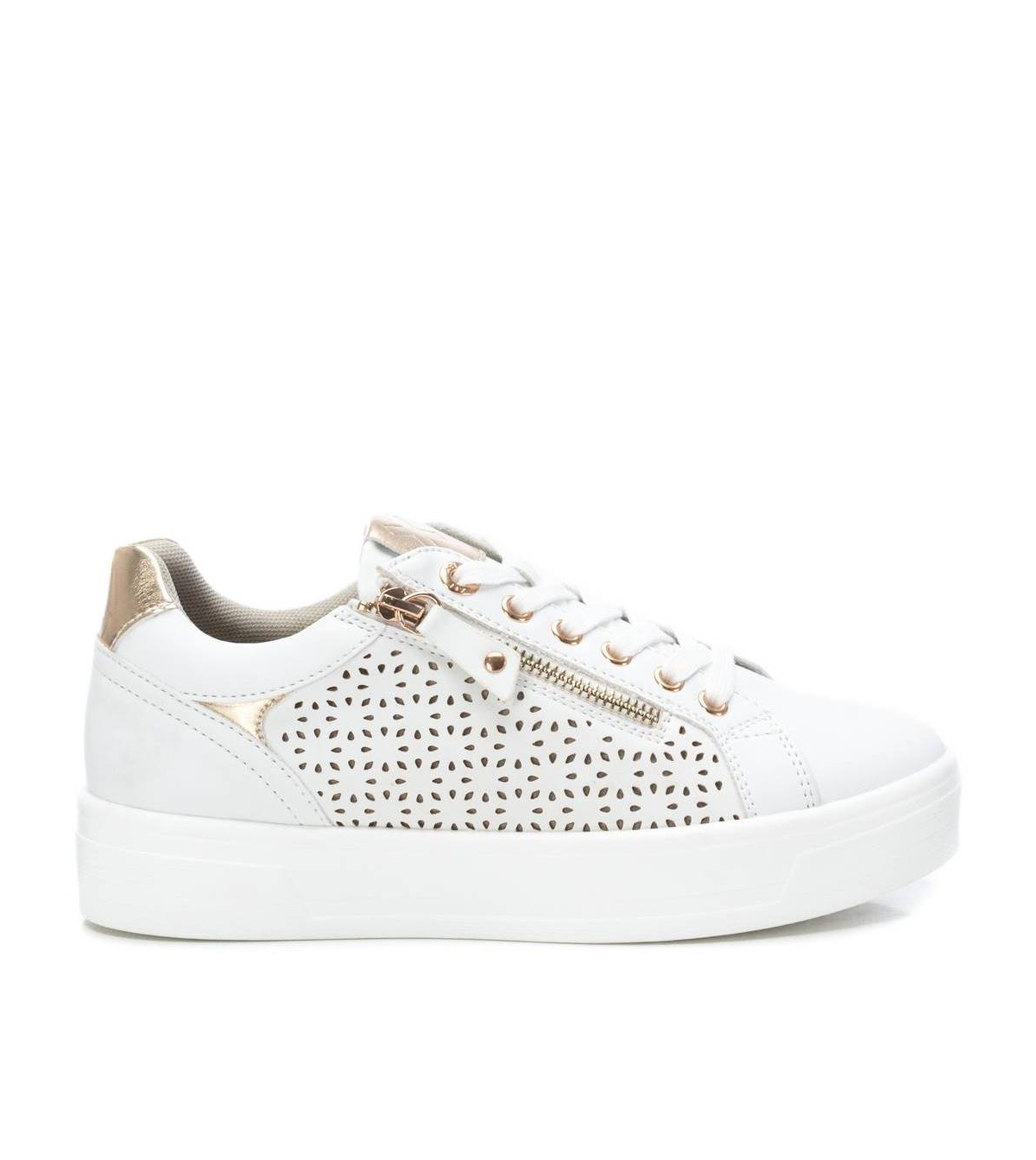 Click here for Womens Lace-Up Sneakers By Xti - White prices
