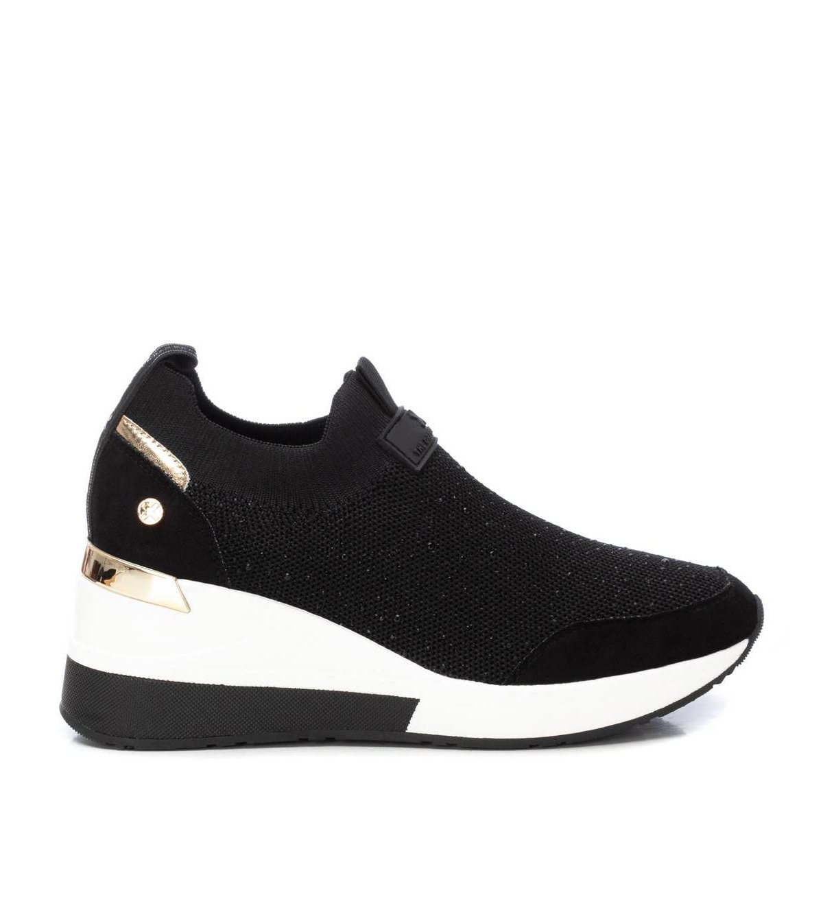 Click here for Womens Wedge Sneakers By Xti - Black prices