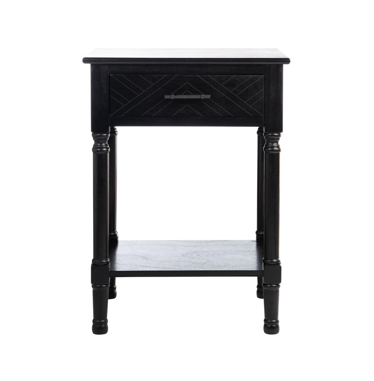 Click here for Safavieh Peyton 1 Drawer Accent Table - Black prices