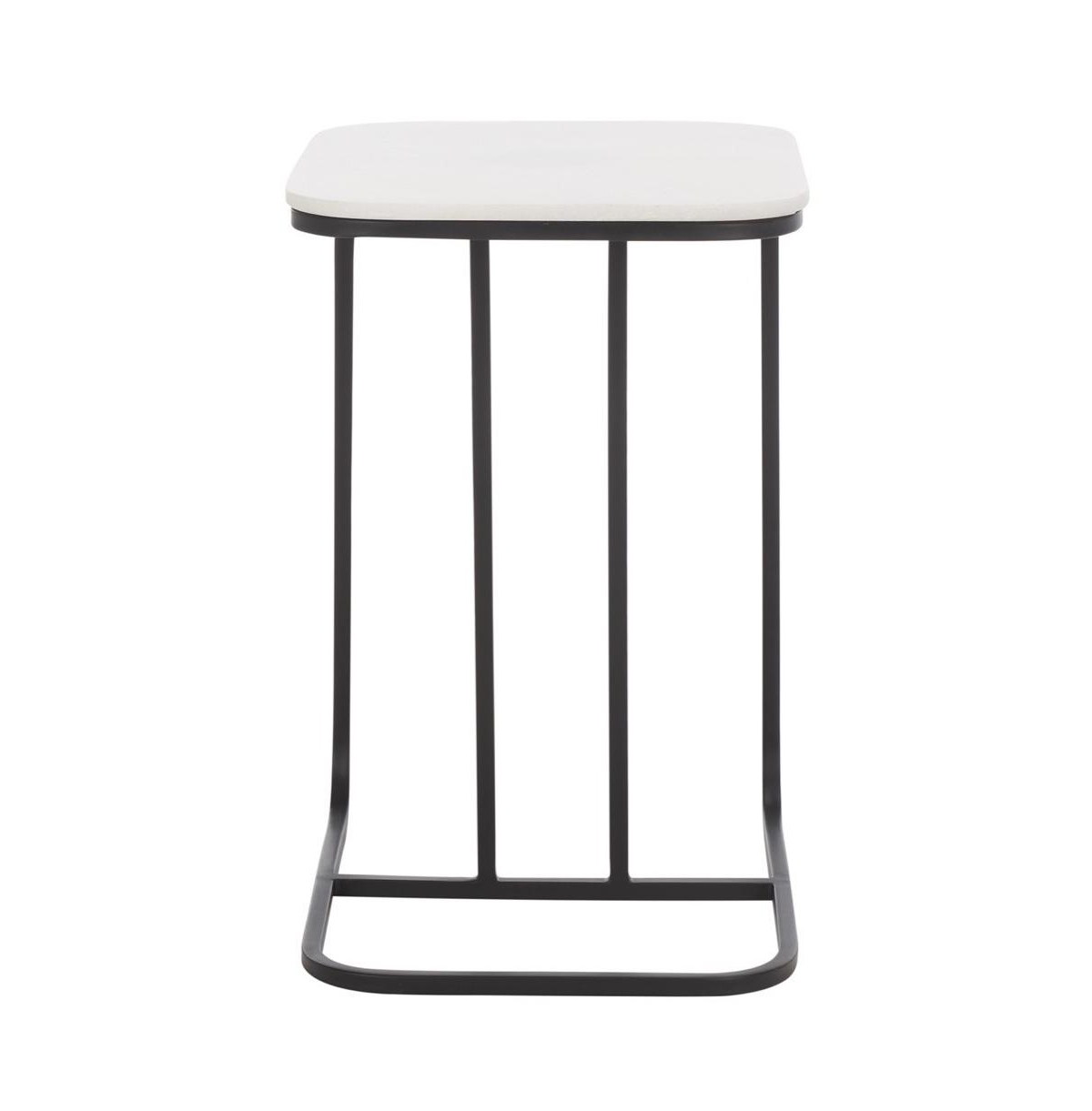 Click here for Safavieh Yenna Accent Table - White marble/black prices