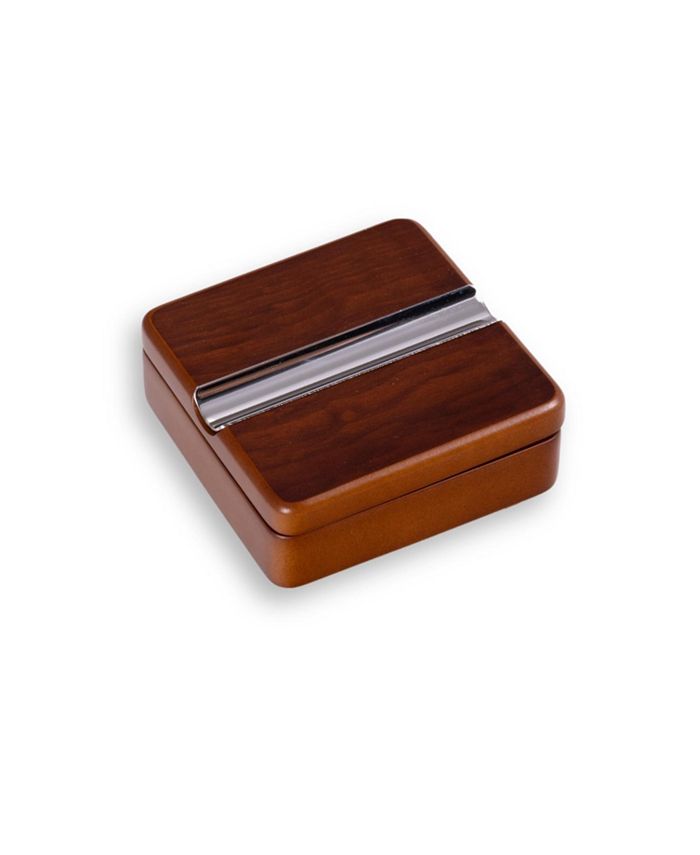 Bey-Berk Lacquered "Rosewood" Swivel Cigar Ashtray - Macy's