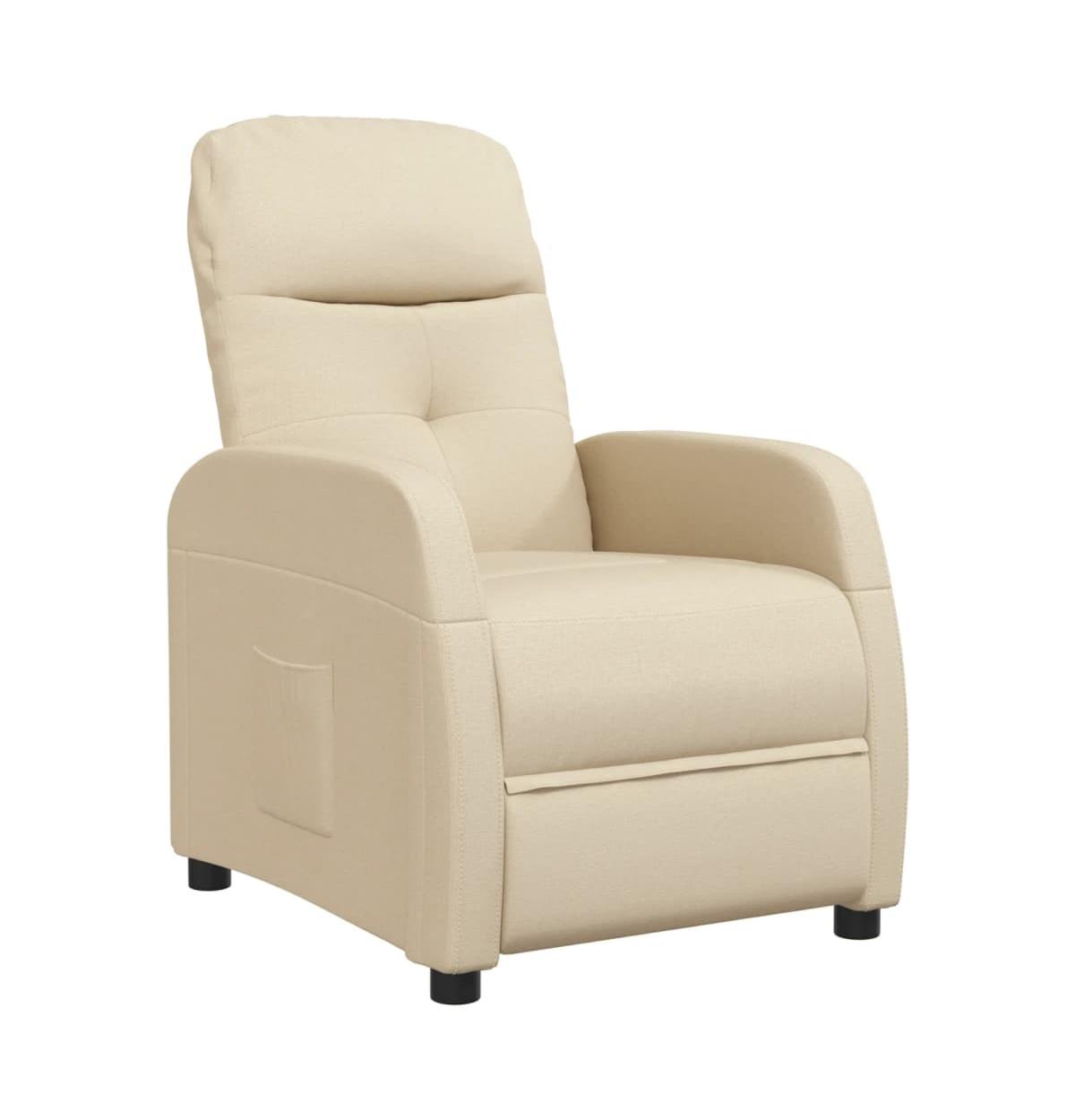 Click here for Recliner Cream Fabric - White prices
