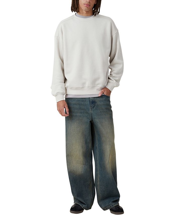COTTON ON Men's Box Fit Crew Sweater - Macy's