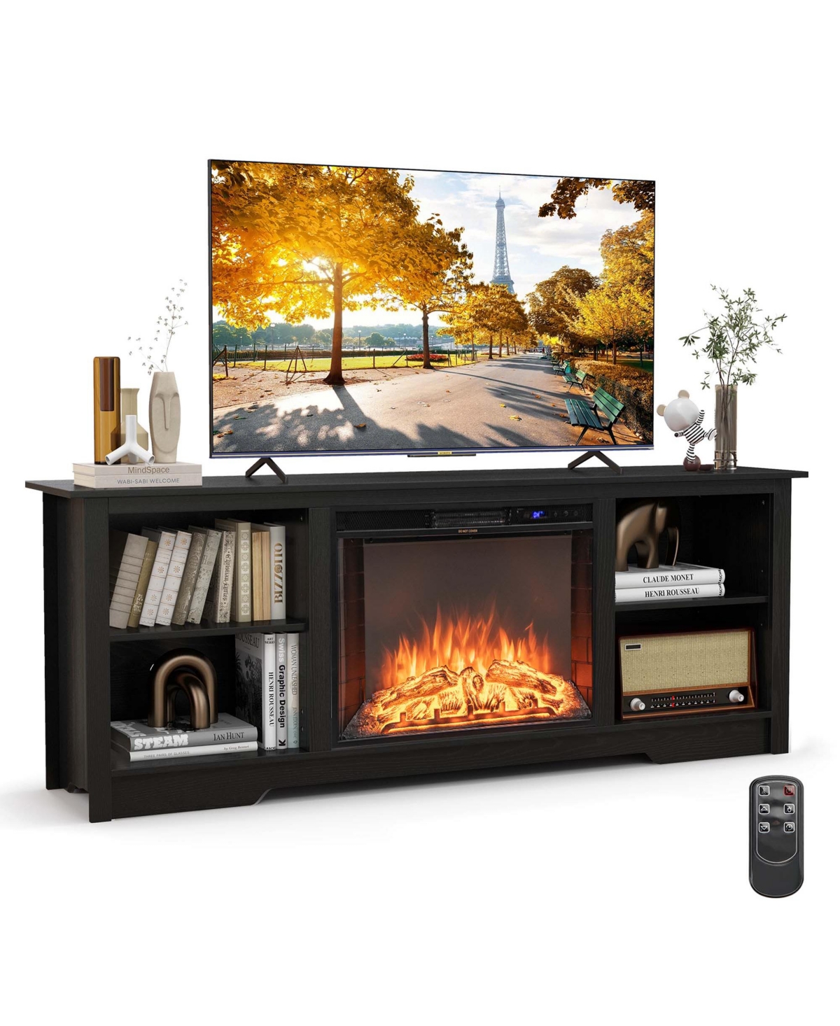 Click here for 70" Tv Stand with 26" Electric Fireplace... prices