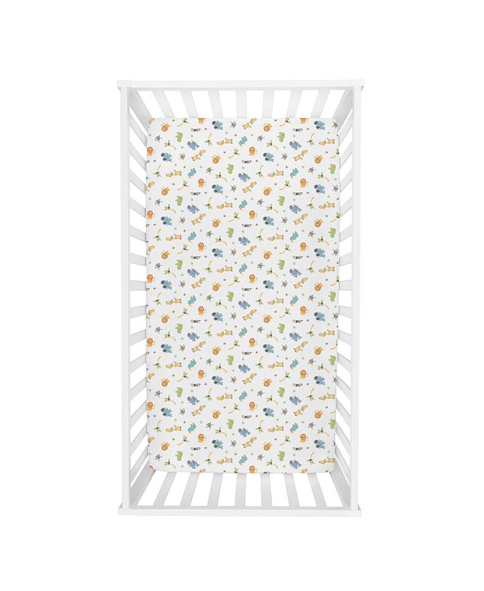 Trend Lab Jungle Friends Deluxe Flannel Fitted Crib Sheet - Macy's