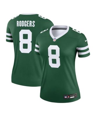 Nike Women's Aaron Rodgers Legacy Green New York Jets Legend Jersey ...