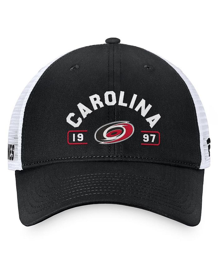 Fanatics Men's Black/White Carolina Hurricanes Free Kick Trucker ...