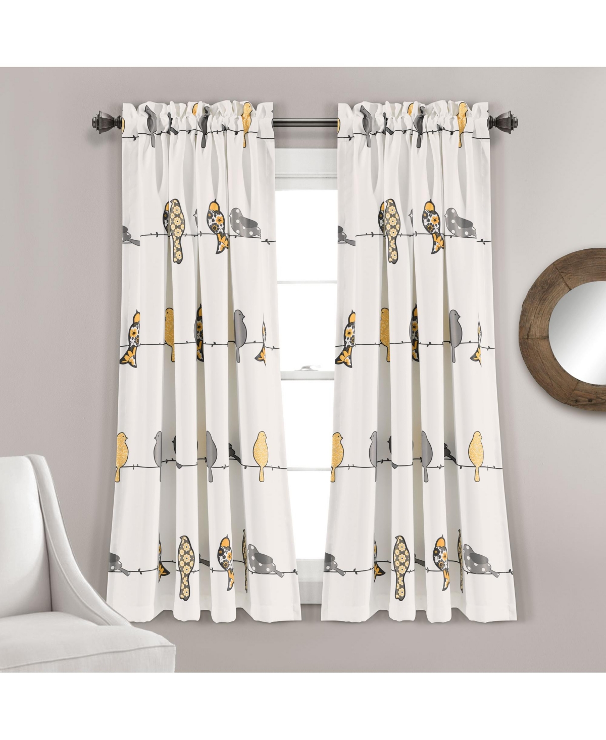Click here for Lush Decor Rowley Birds Light Filtering Window Cur... prices
