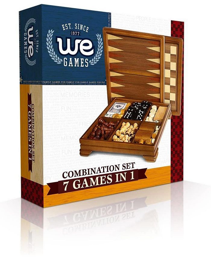 Bobby Fischer WE Games Walnut 7-Games-in-1 Combination Game Set ...