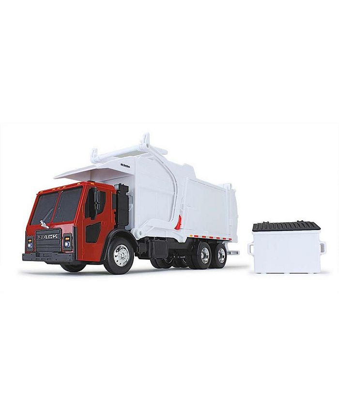 First Gear 1/25 White/Red Mack Garbage Truck with McNeilus Meridian ...