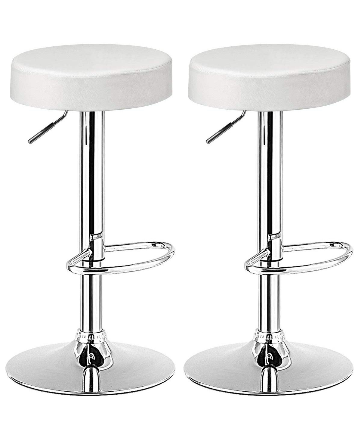 Click here for Sugift Set of 2 Adjustable Swivel Round Bar Stool... prices