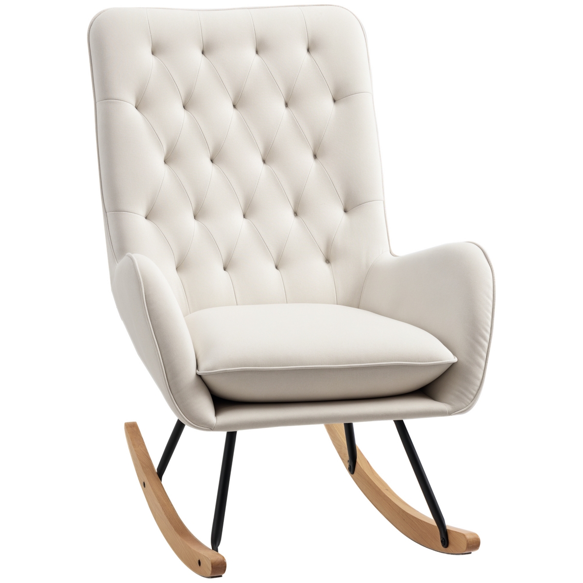 Click here for Homcom Traditional Rocking Armchair w/Tufted Back... prices