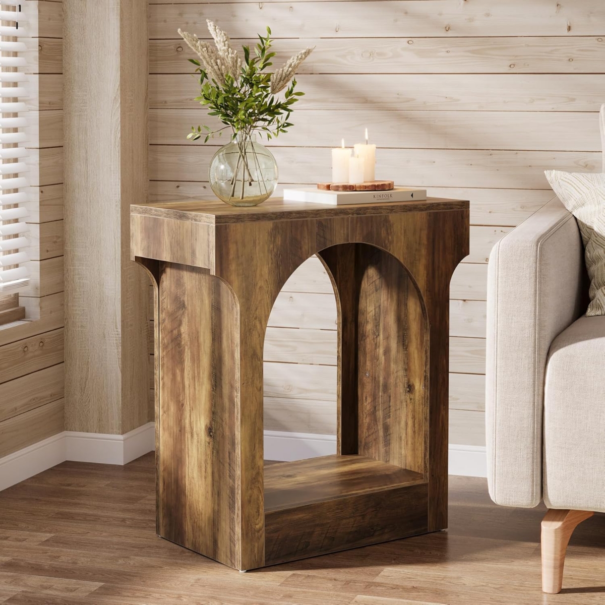 Click here for Tribesigns Round End Table  Wood C-Shaped Side Tab... prices