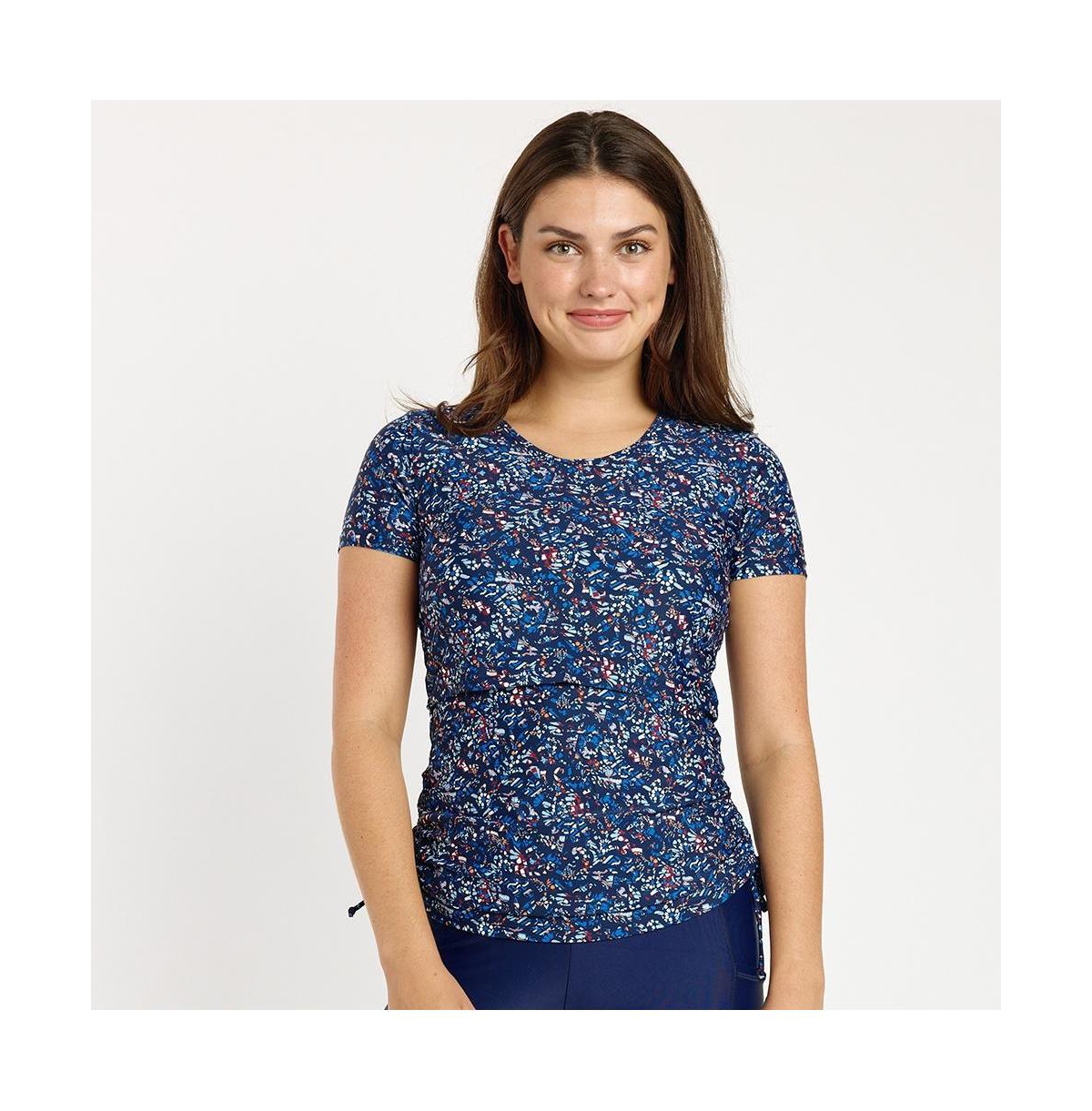 Click here for Calypsa Plus Size Nina Nursing Swim Top - Navy mos... prices