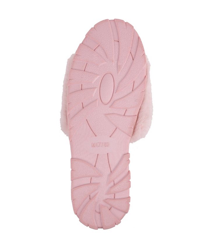 French Connection Women's Plush Slide Slipper - Macy's