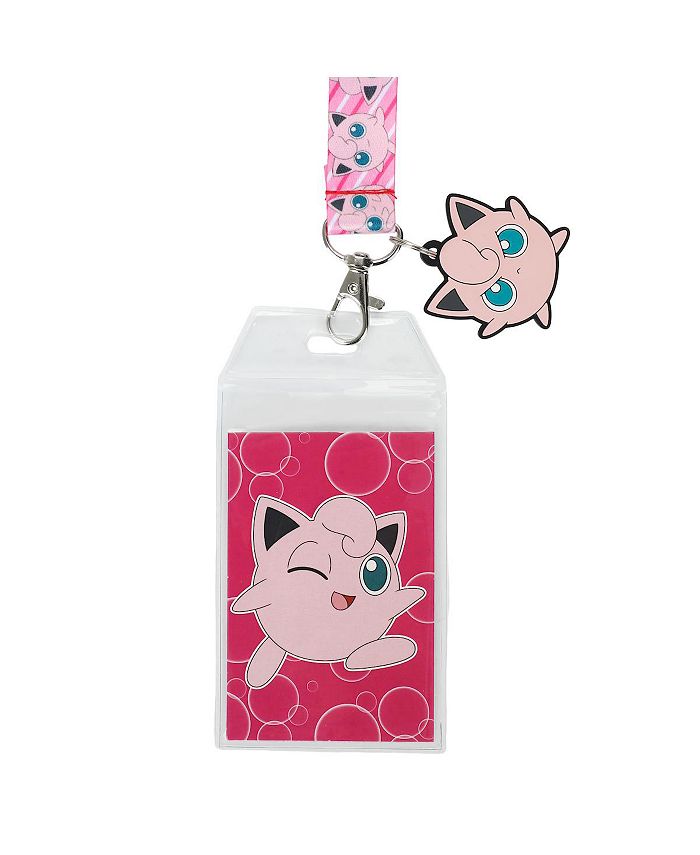 Pokemon Jigglypuff Lanyard with Neck Breakaway and Metal Charm - Macy's