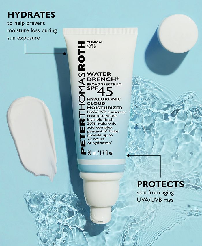 Peter Thomas Roth Water Drench Broad Spectrum SPF 45 Hyaluronic Cloud ...