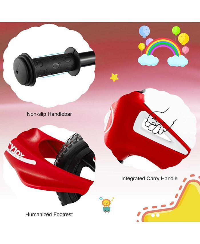 Gymax Kids Balance Bike Lightweight Toddler Bicycle with Rotatable ...