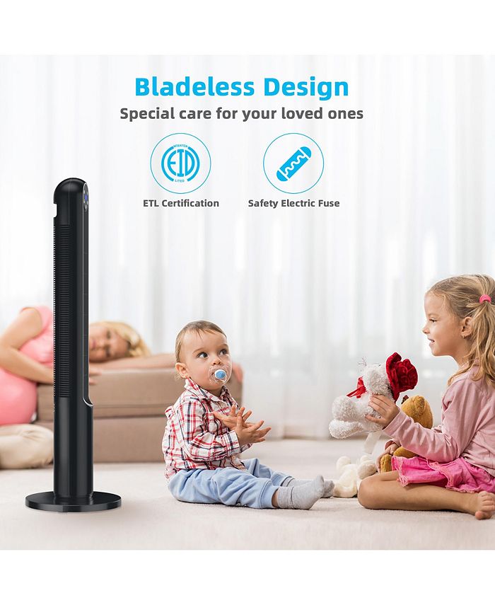 Costway 42'' Tower Fan Smart Display Panel 12H Timer 80 Degree ...